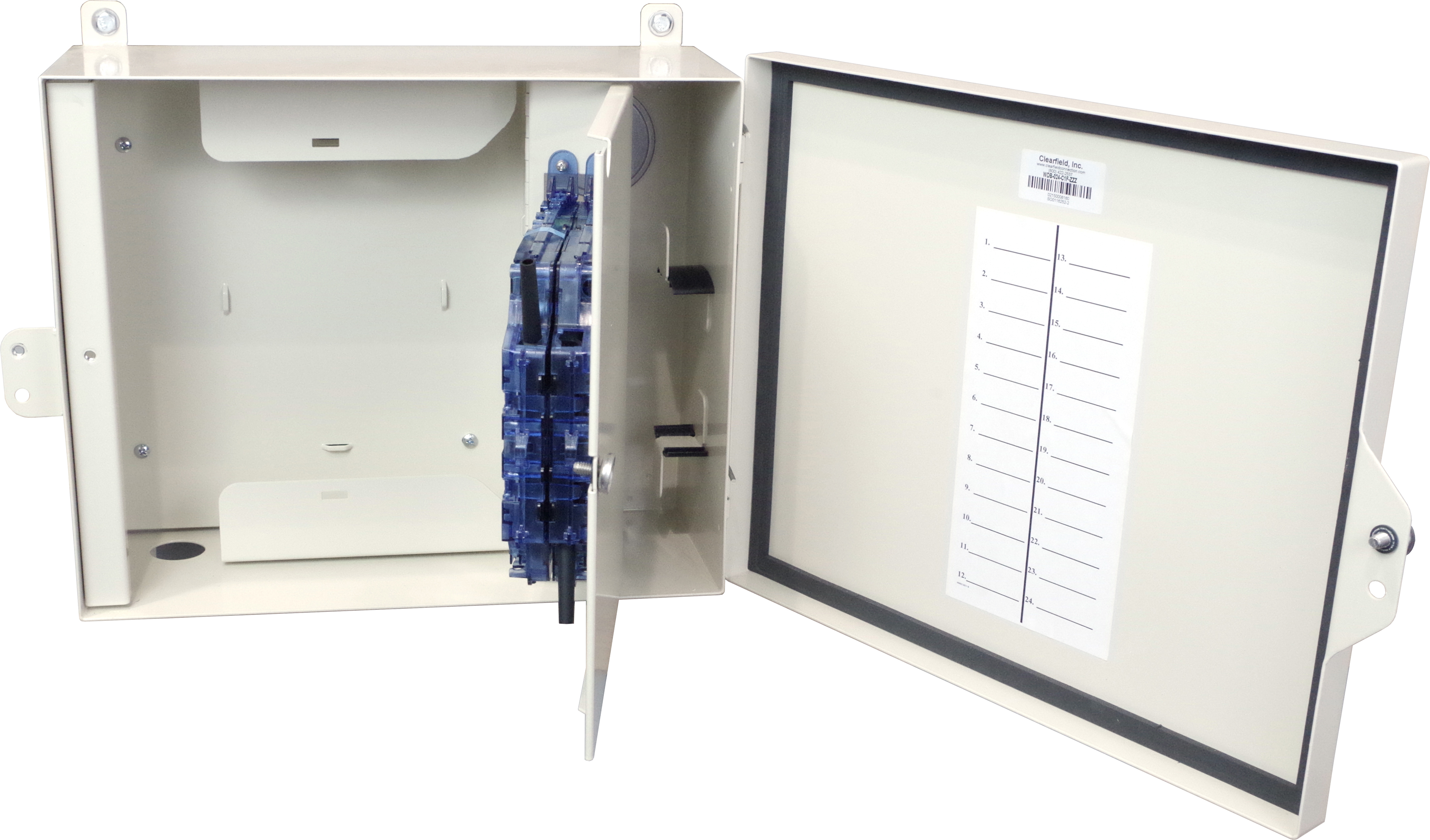 Metal Fiber Optic Wall Boxes | Clearfield