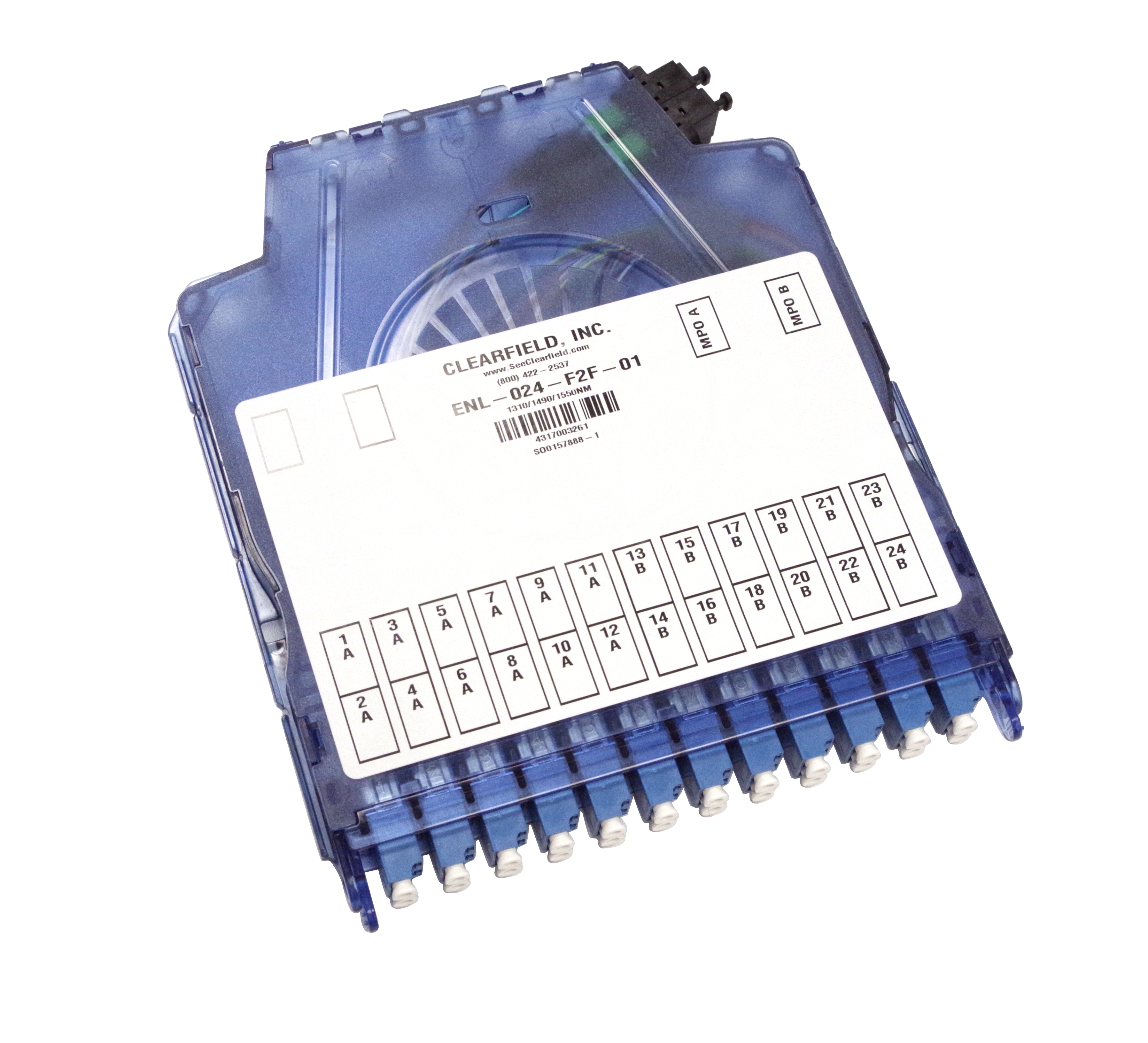 Fiber Cassettes - Clearview Blue